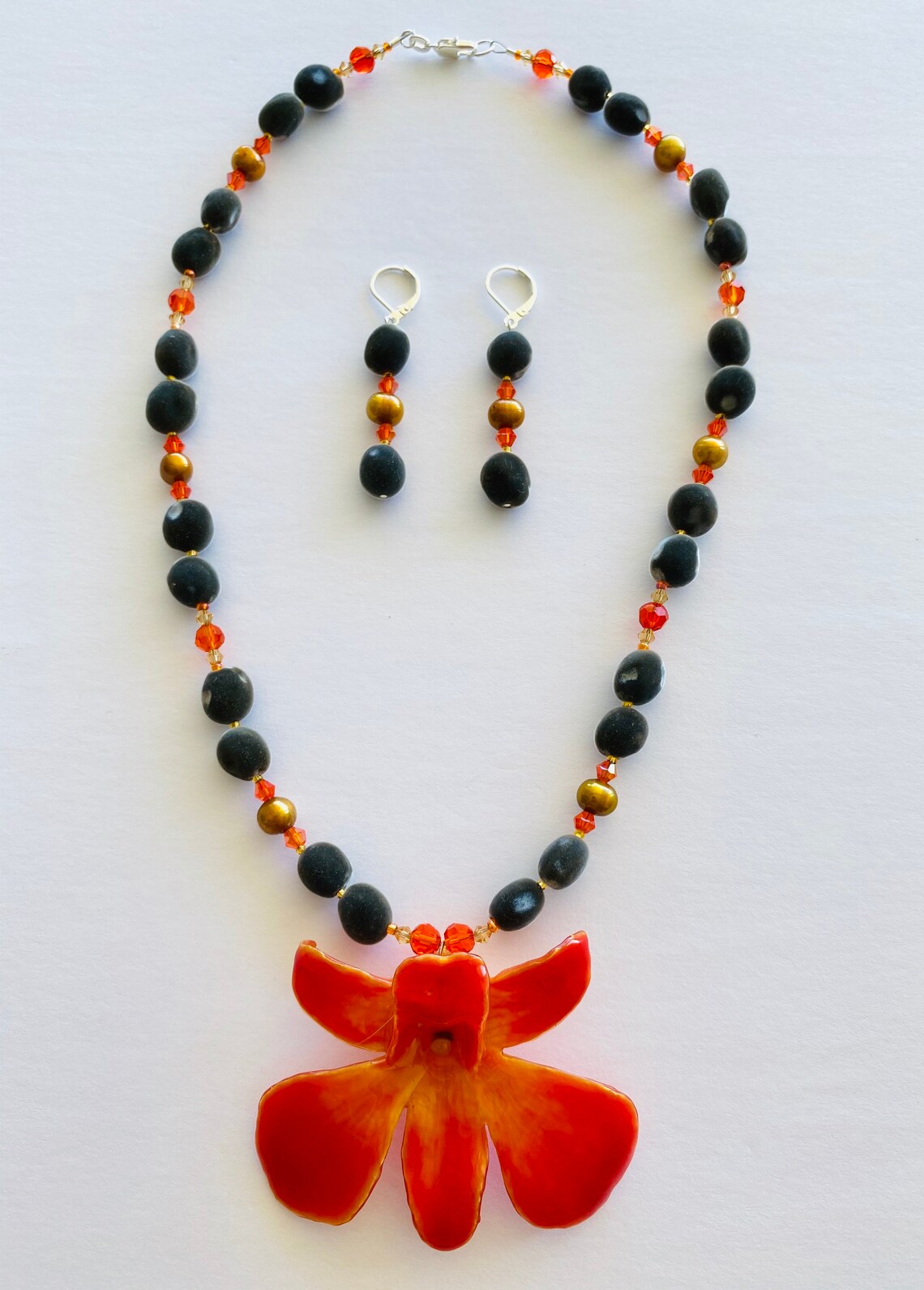 REAL Orchid, RARE Mgambo Seeds / Fresh Water Pearls / Sustainable ...