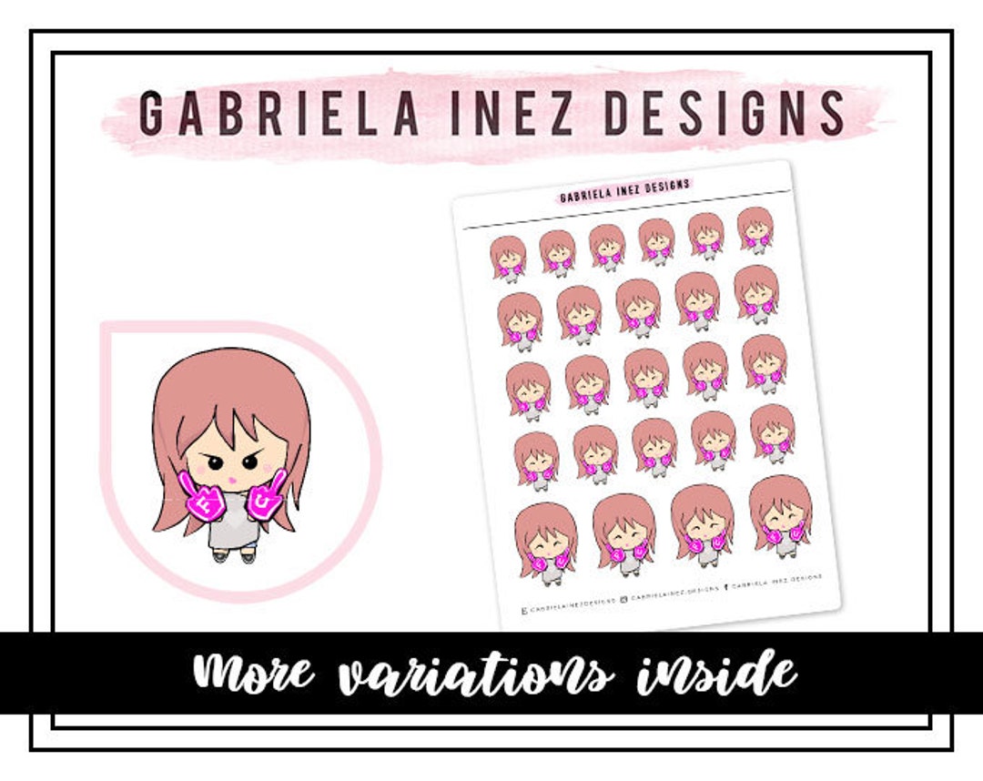 Lexie FU Hands Planner Stickers Perfect for Any Standard Planners ...