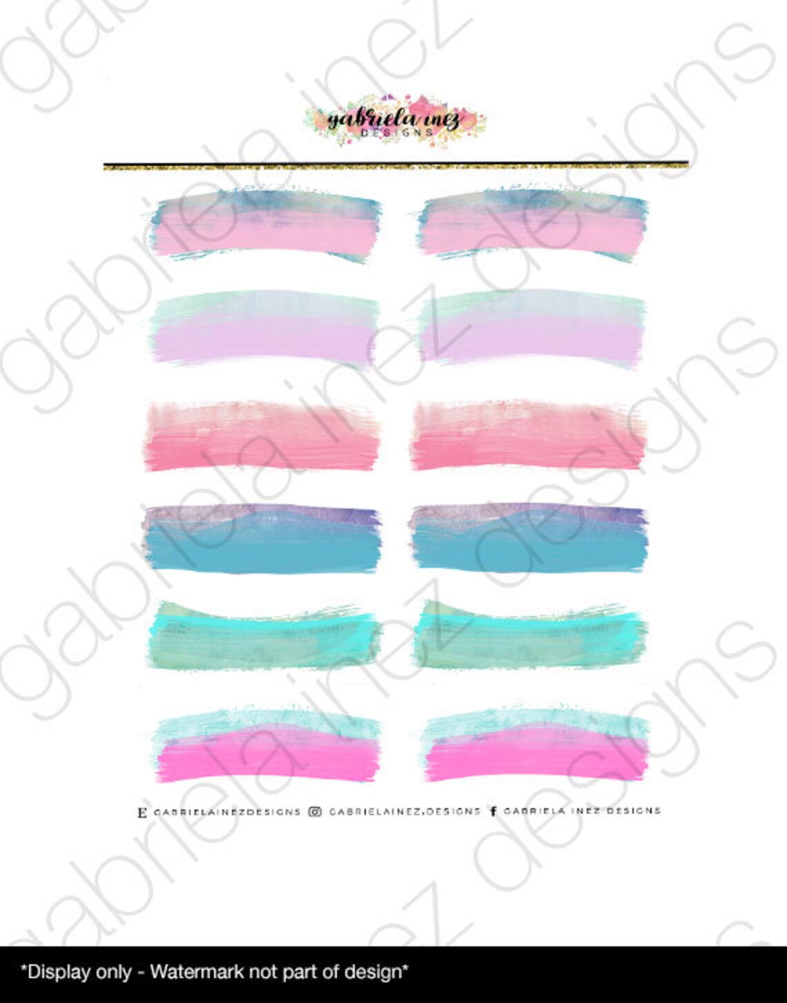 Watercolor Labels Pastel Planner Stickers Perfect for Any | Etsy