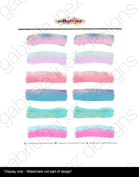 Watercolor Labels Pastel Planner Stickers Perfect for Any | Etsy