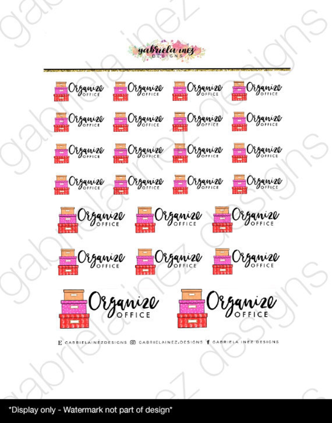Organize Office Planner Stickers Perfect for Any Standard - Etsy