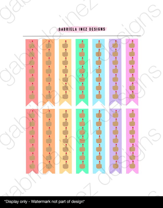 Middle Finger Checklist Planner Stickers Perfect for Any | Etsy