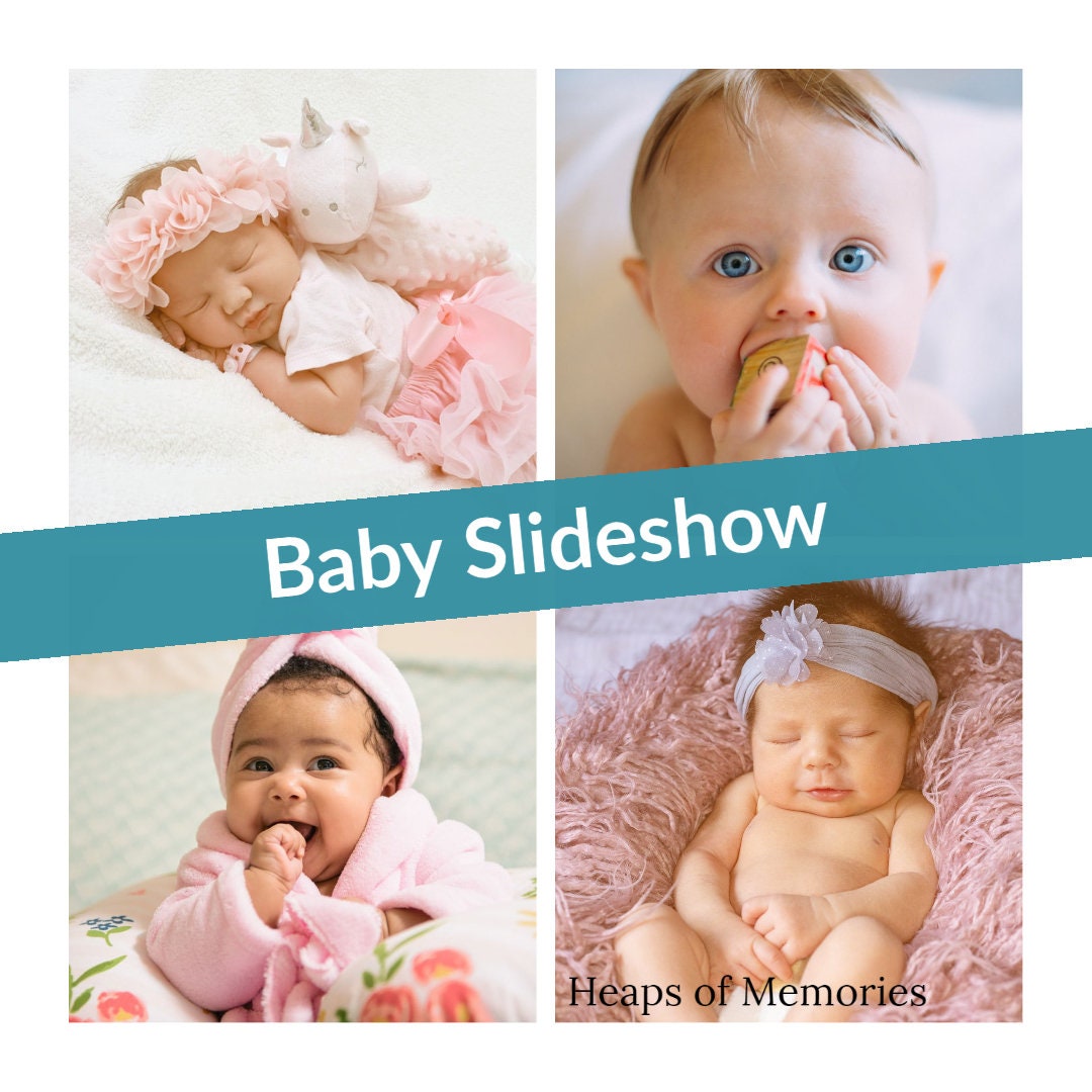 Baby Slideshow New Born 1st Year Photo Video Montage Memories Keepsake ...
