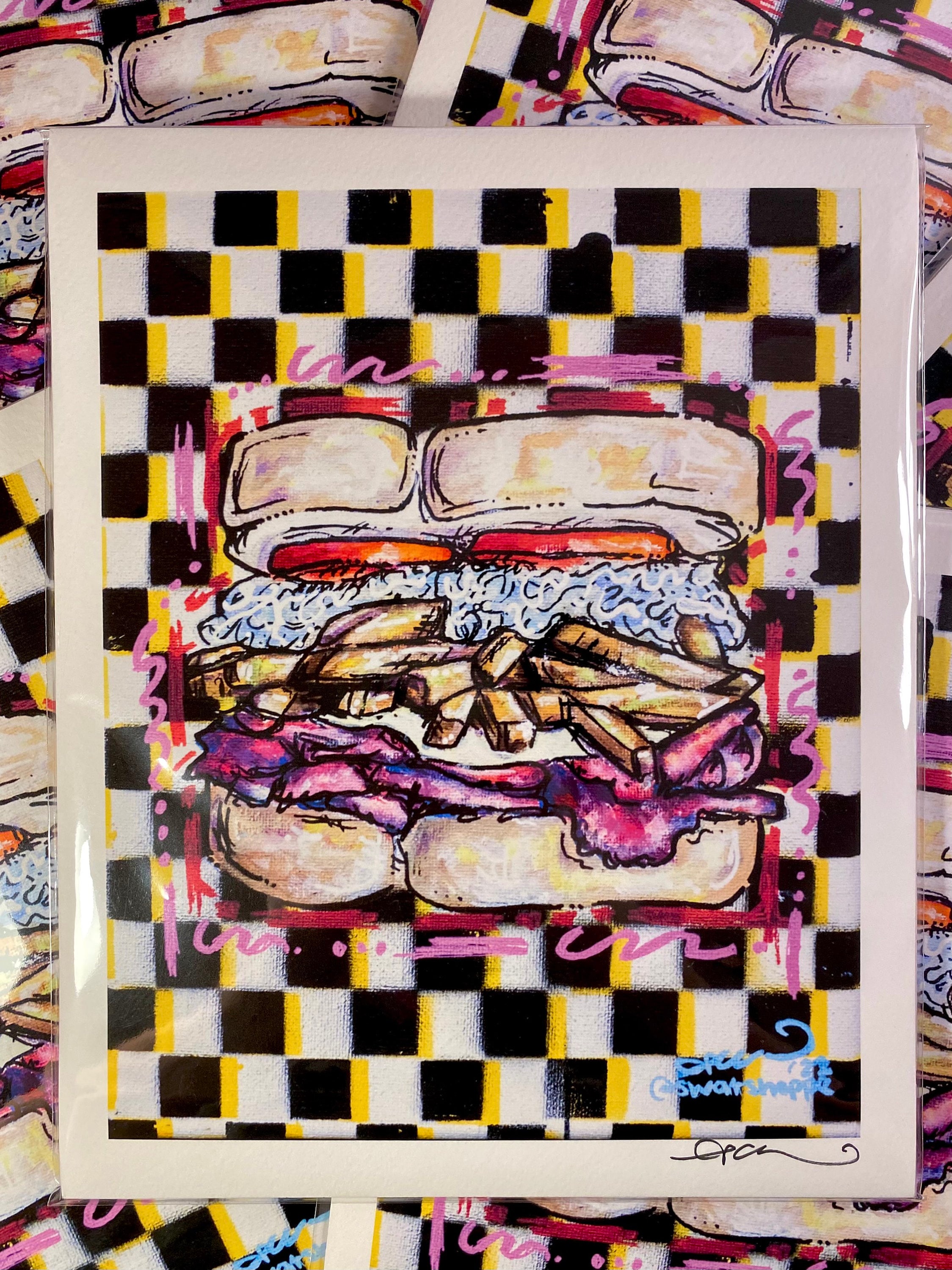 Primantis Sandwich Giclée Print Pittsburgh Pennsylvania Yinzer Food Art ...