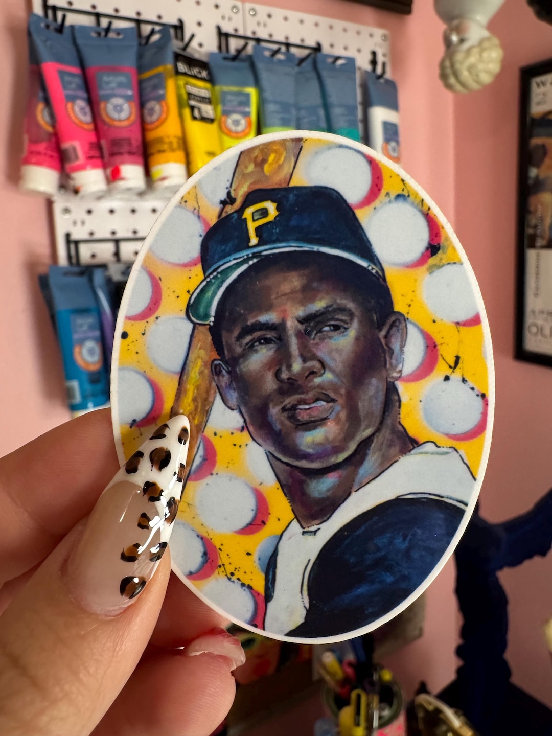 Roberto Clemente Sticker, Pittsburgh Pirates Yinzer Art Three Rivers ...