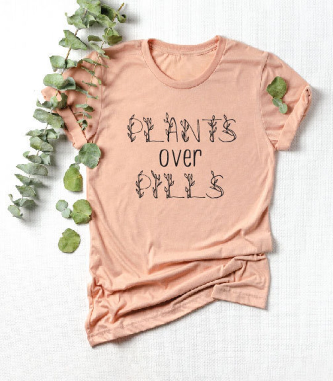 Plants Over Pills Short-sleeve Unisex T-shirt, Cbd Shirt, Cbd Oil Shirt ...