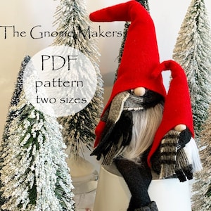 SCANDI Gnome Sewing Pattern: Nisse Tomte Christmas Decor (PDF Pattern ...