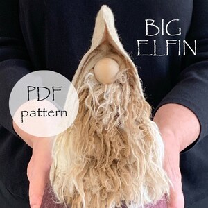 BIG ELFIN Gnome Sewing Pattern (PDF Pattern) - Etsy