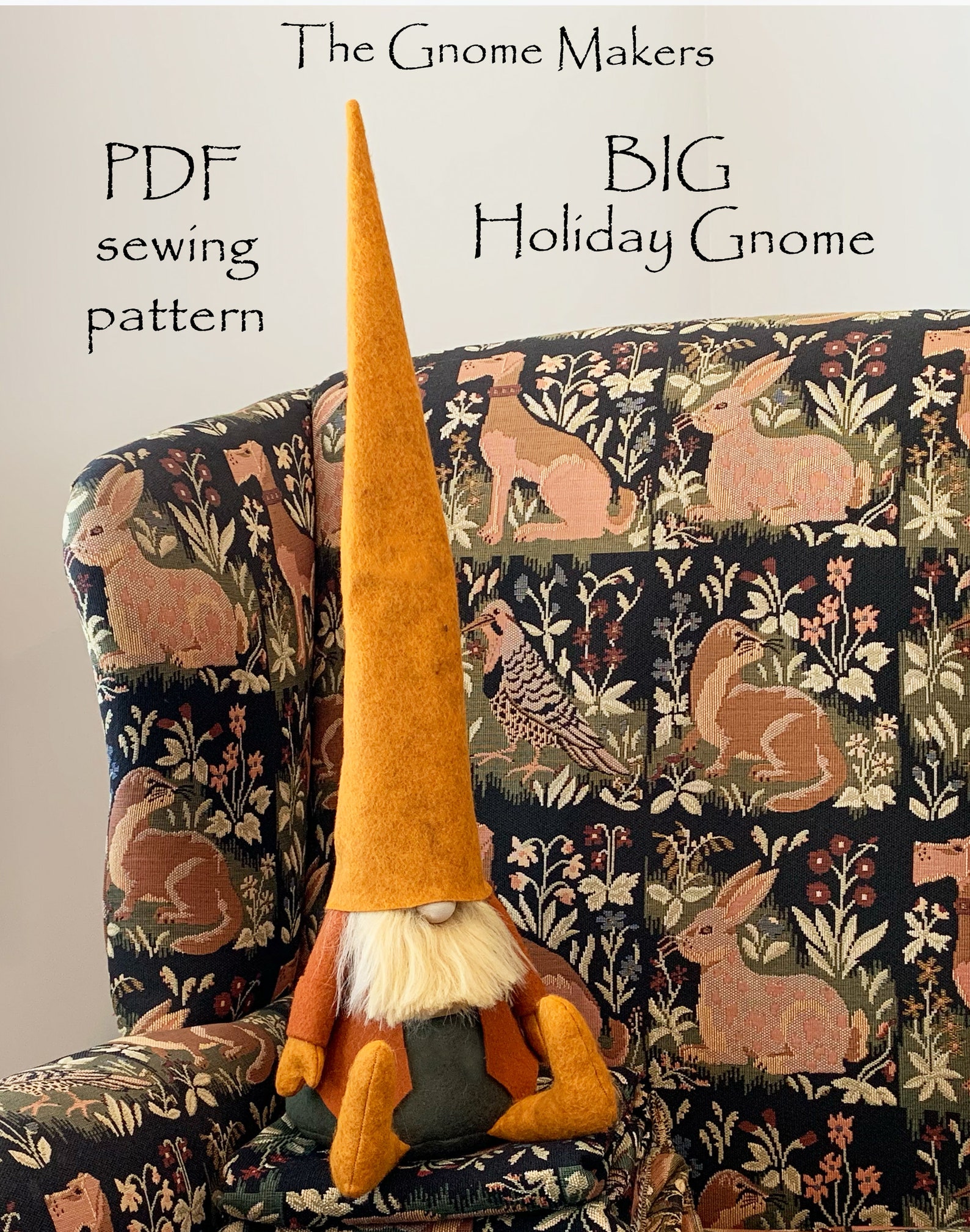 BIG HOLIDAY Gnome Pattern Christmas Gnomes Large Gnome - Etsy