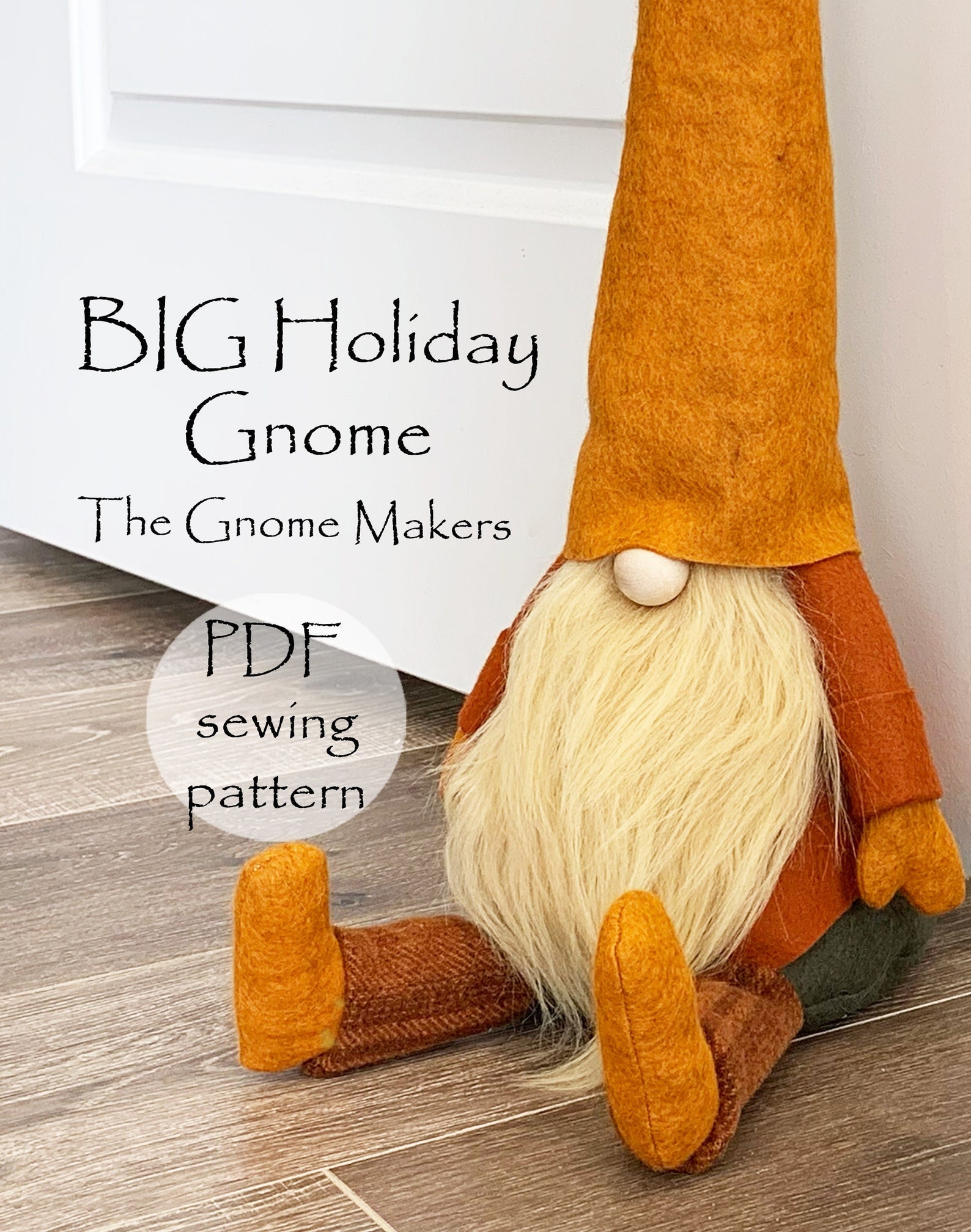 BIG HOLIDAY Gnome Pattern Christmas Gnomes Large Gnome - Etsy