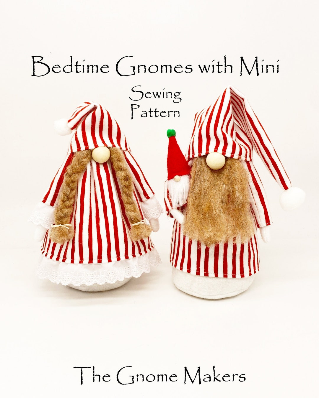 BEDTIME Gnome Sewing Pattern the Night Before Christmas - Etsy
