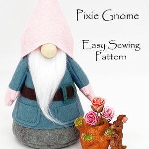 PIXIE Gnome Sewing Pattern, Craft Sewing Pattern, Doll Sewing Patterns and Supplies, Easter ...