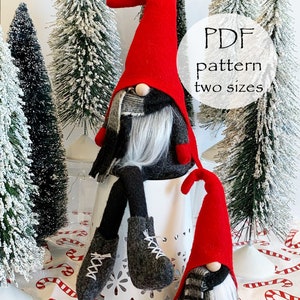 SCANDI Gnome Sewing Pattern: Nisse Tomte Christmas Decor (PDF Pattern ...