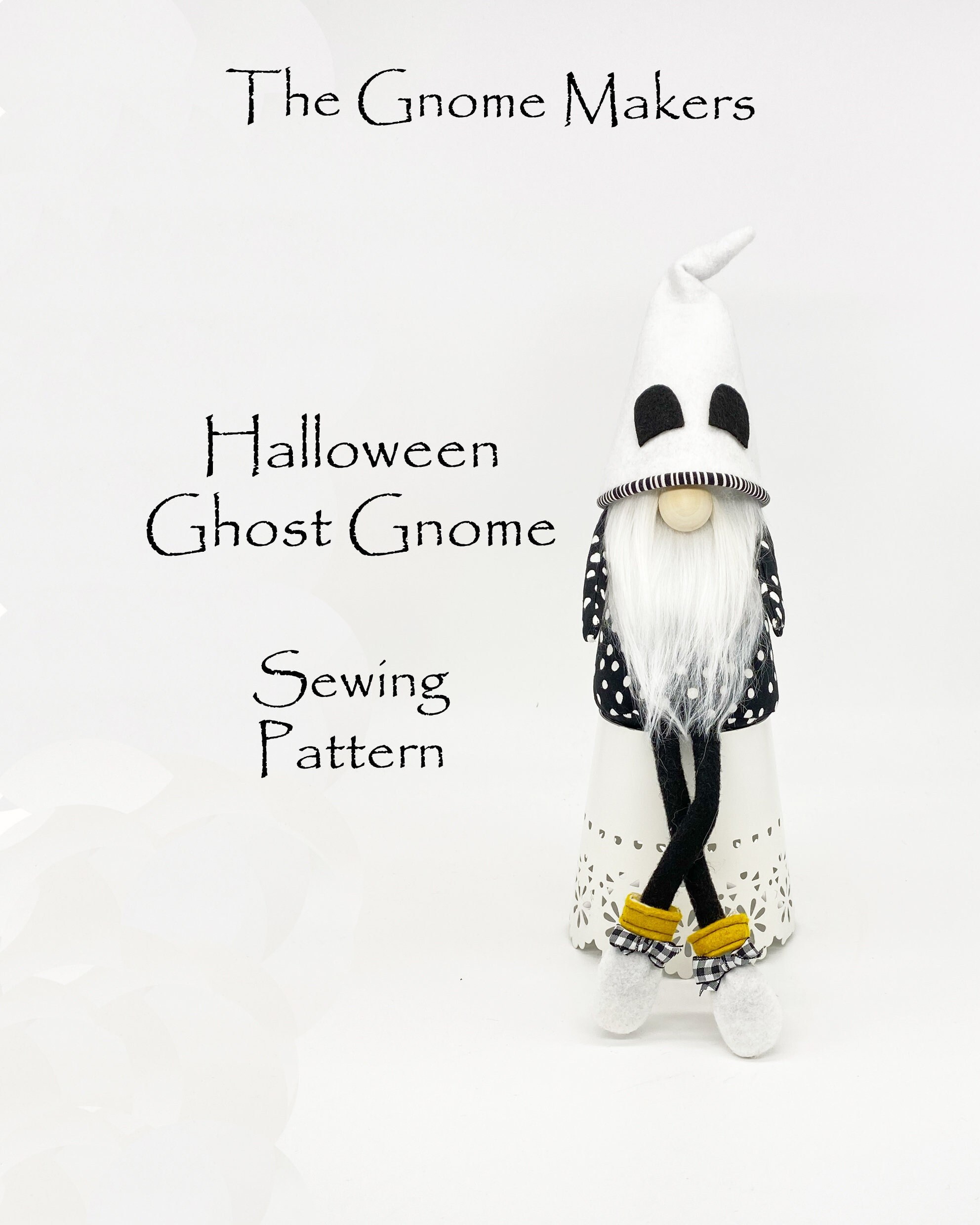 HALLOWEEN GHOST Gnome Pattern Ghost Gnomes Craft Patterns - Etsy