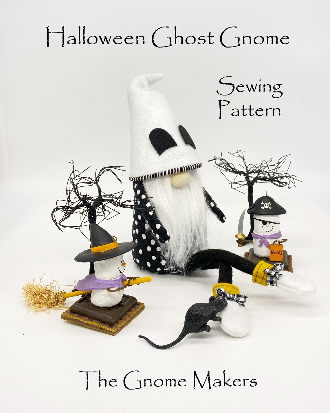 HALLOWEEN GHOST Gnome Pattern Ghost Gnomes Craft Patterns - Etsy