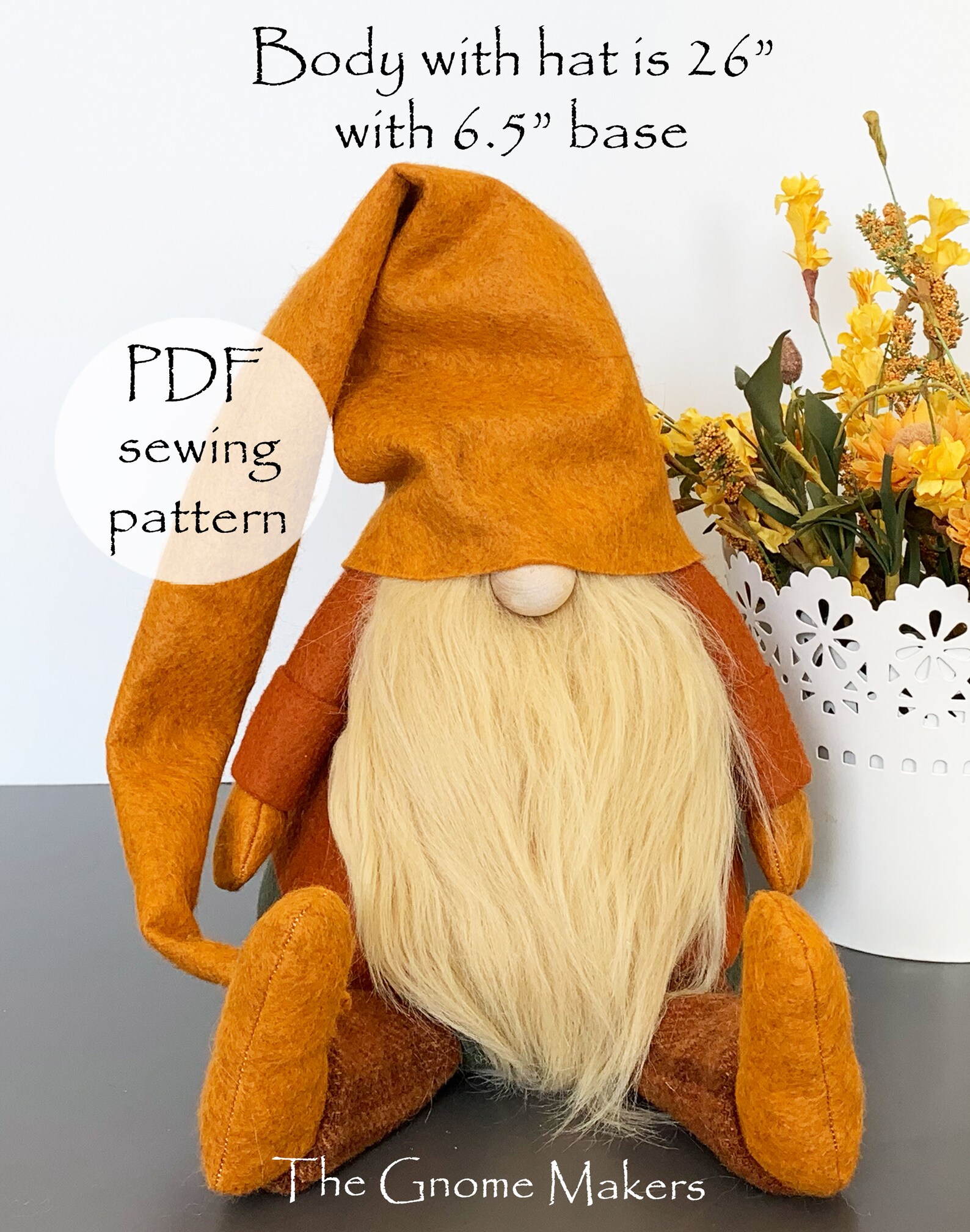 BIG HOLIDAY Gnome Pattern Christmas Gnomes Large Gnome - Etsy