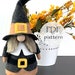 Thanksgiving PILGRIM Gnome PDF Sewing Pattern, Fall Decor, Thanksgiving ...