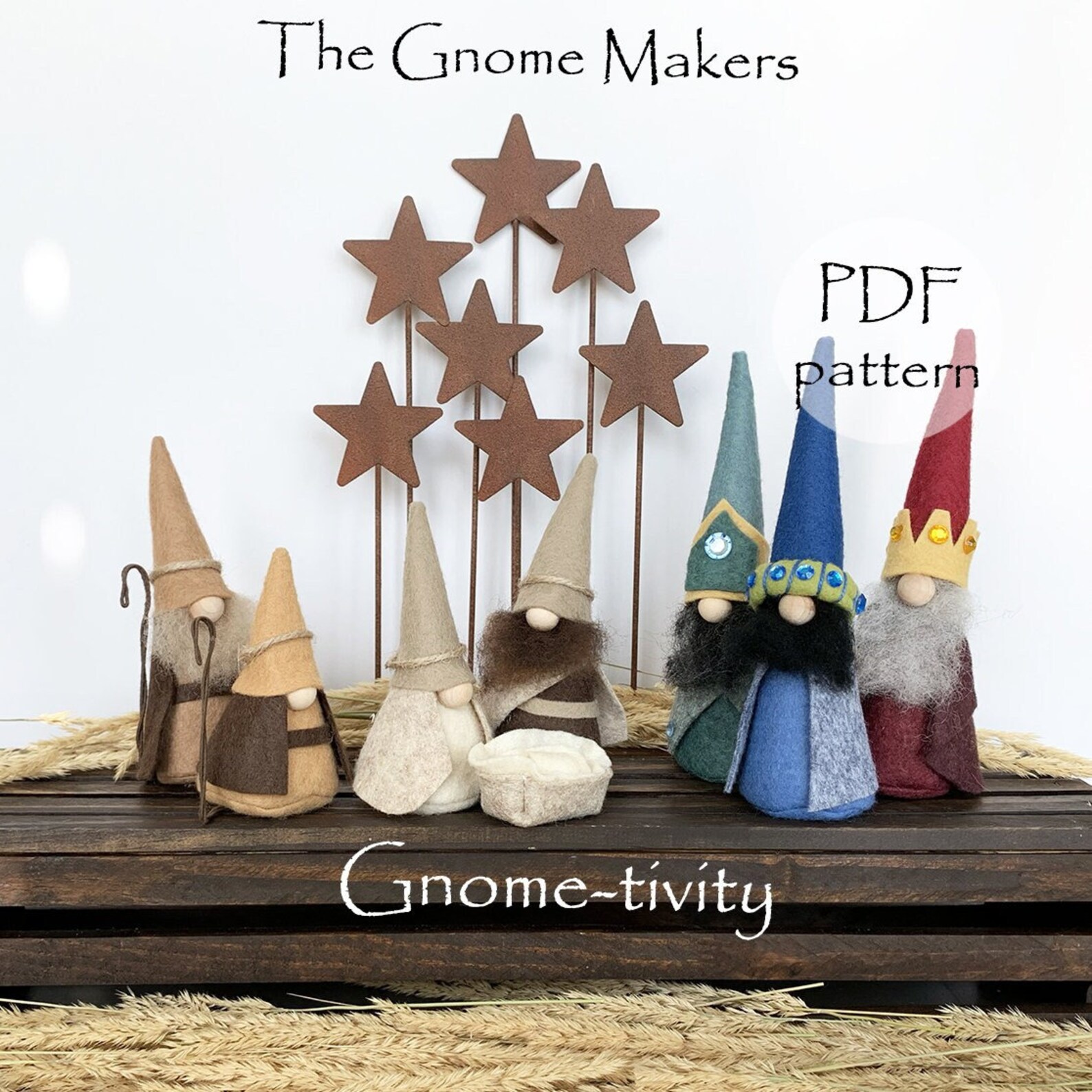 Gnome Nativity Sewing Pattern GNOME-TIVITY Mother's Day | Etsy