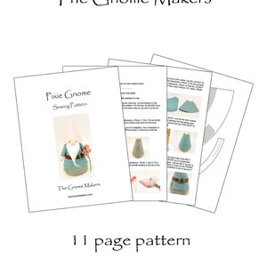 PIXIE Gnome Sewing Pattern, Craft Sewing Pattern, Doll Sewing Patterns and Supplies, Easter ...