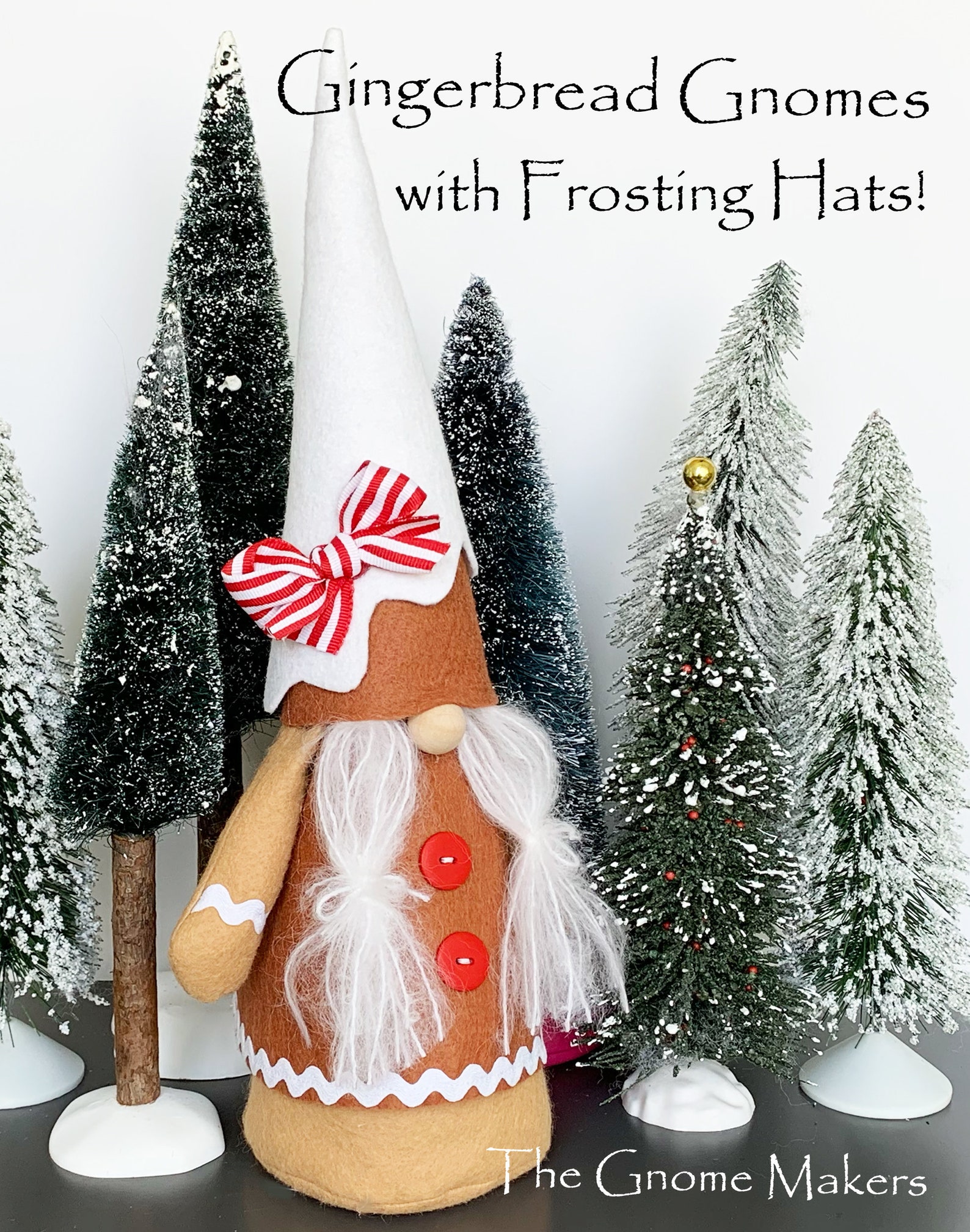 LARGE GINGERBREAD Gnome Couple Sewing Pattern Christmas - Etsy