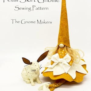 PETAL SKIRT Gnome Sewing Pattern, Spring Gnome Pattern, Doll Patterns, Easter Gnome, Gnome Dolls ...