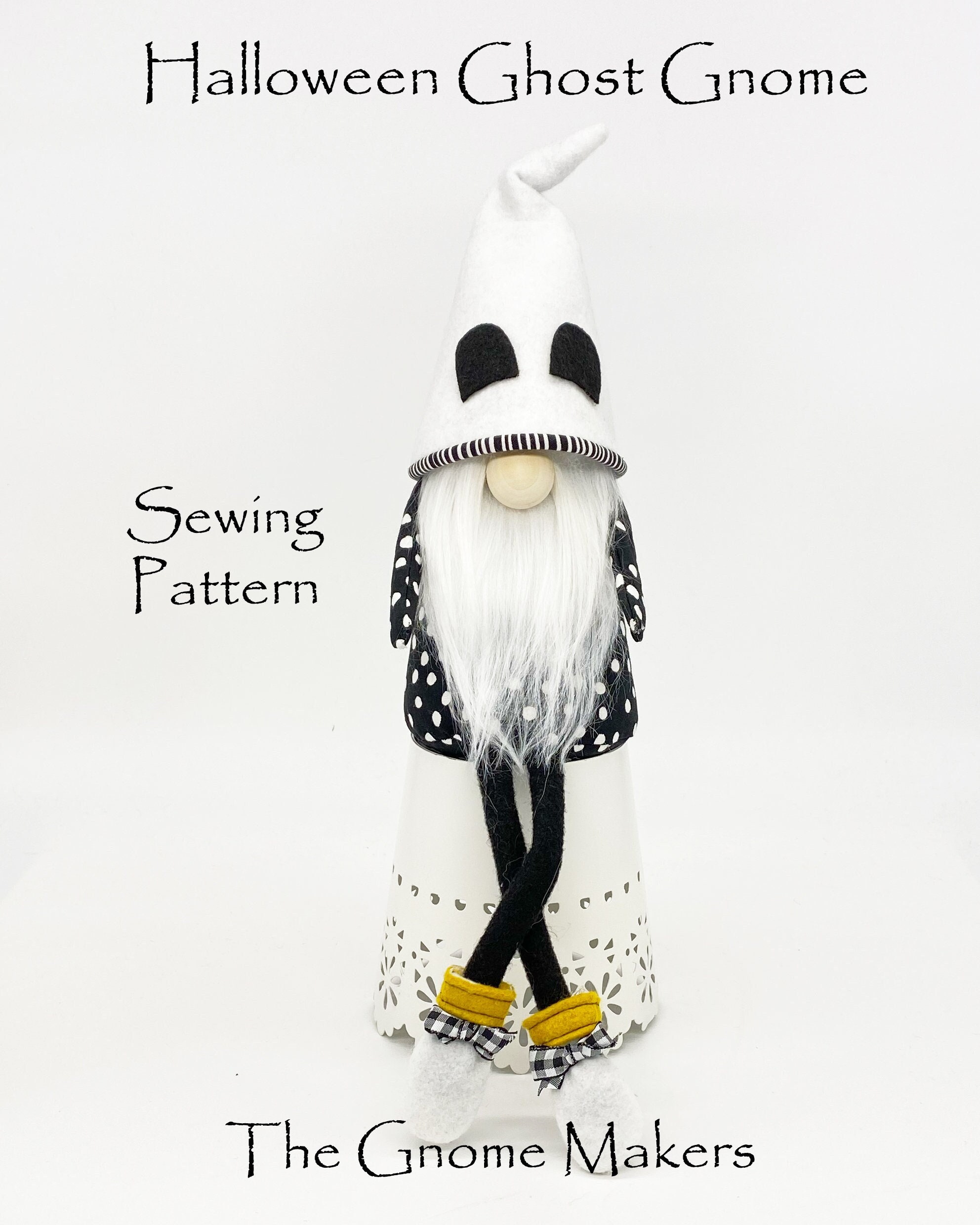 HALLOWEEN GHOST Gnome Pattern Ghost Gnomes Craft Patterns - Etsy