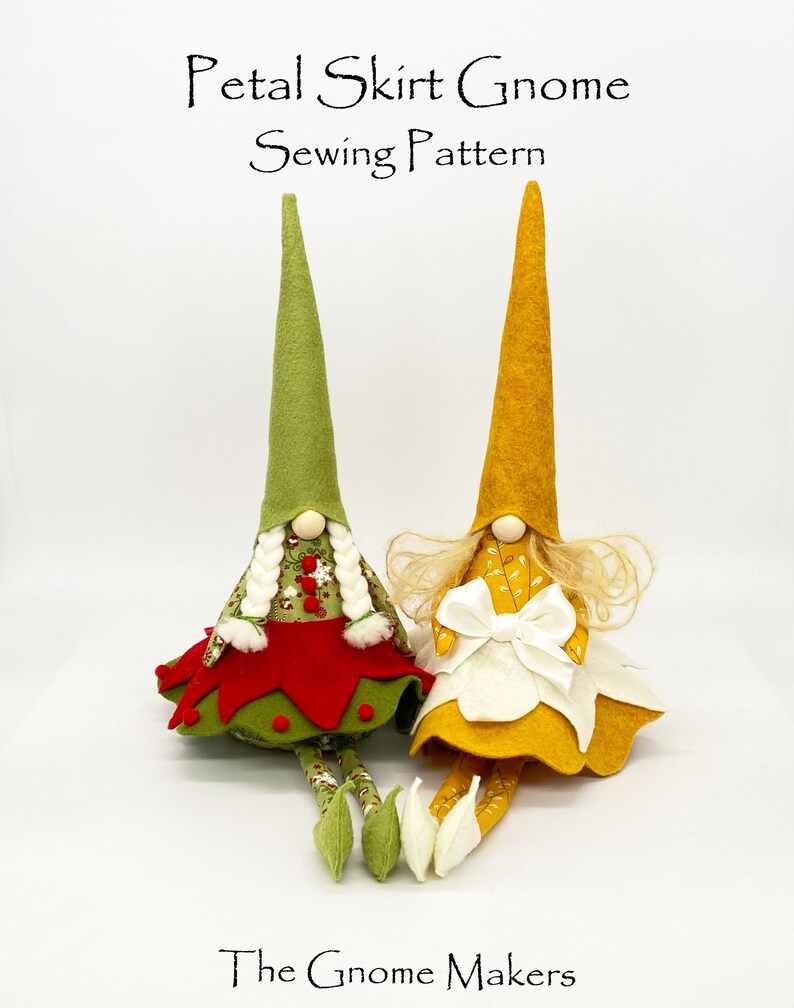 PETAL SKIRT Gnome Sewing Pattern Spring Gnome Pattern - Etsy