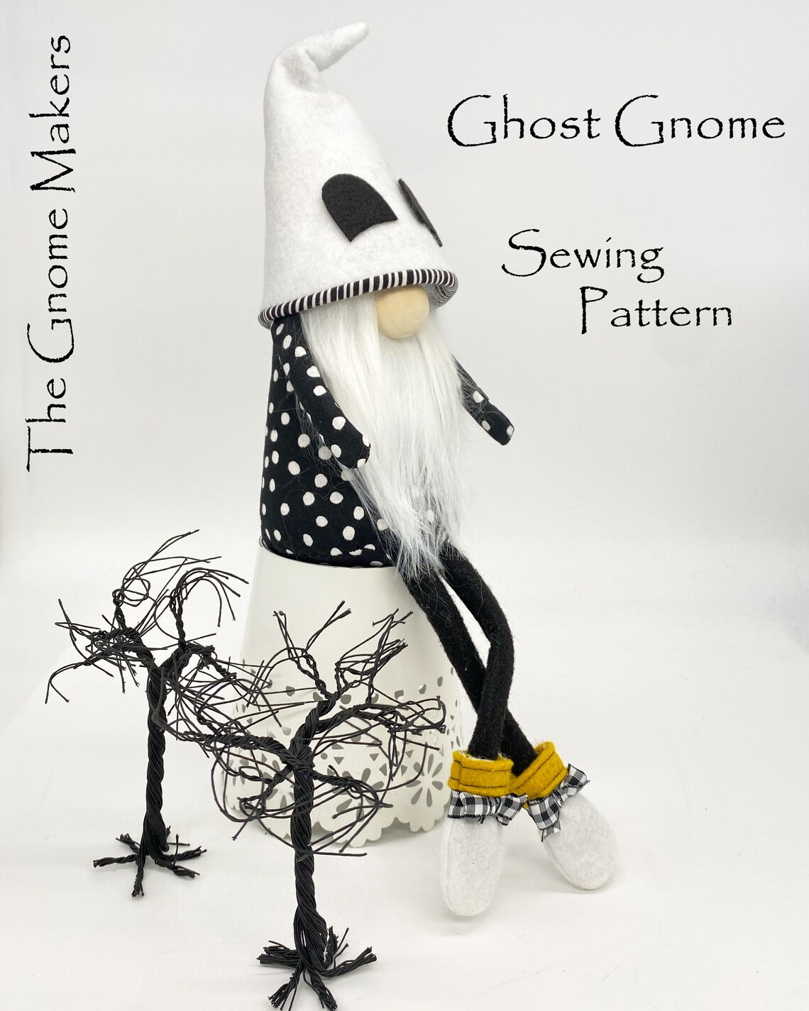 HALLOWEEN GHOST Gnome Pattern Ghost Gnomes Craft Patterns - Etsy