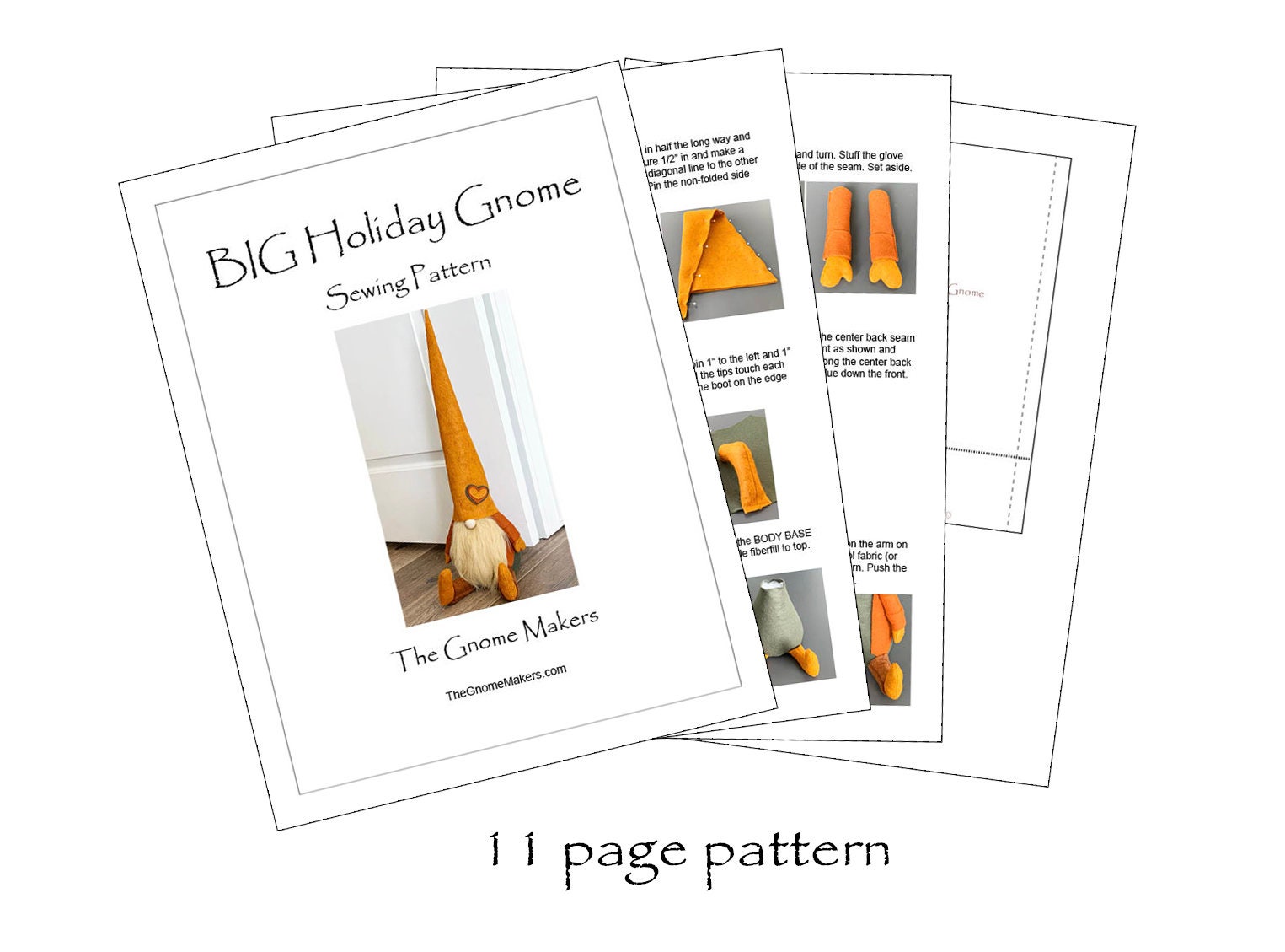 BIG HOLIDAY Gnome Pattern Christmas Gnomes Large Gnome - Etsy