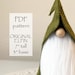 ORIGINAL ELFIN Gnome Sewing Pattern (PDF Pattern) - Etsy