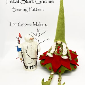 PETAL SKIRT Gnome Sewing Pattern, Spring Gnome Pattern, Doll Patterns, Easter Gnome, Gnome Dolls ...