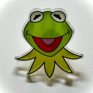 Kermit the Frog Acrylic Pin: Muppet Fan Gift - Etsy