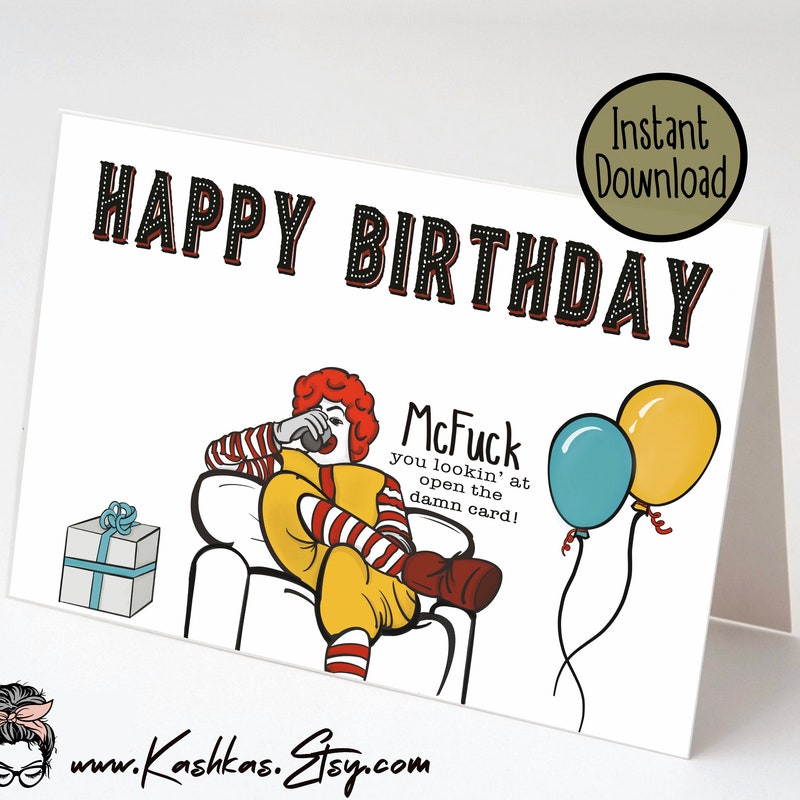 Funny Birthday Card Adult - Etsy