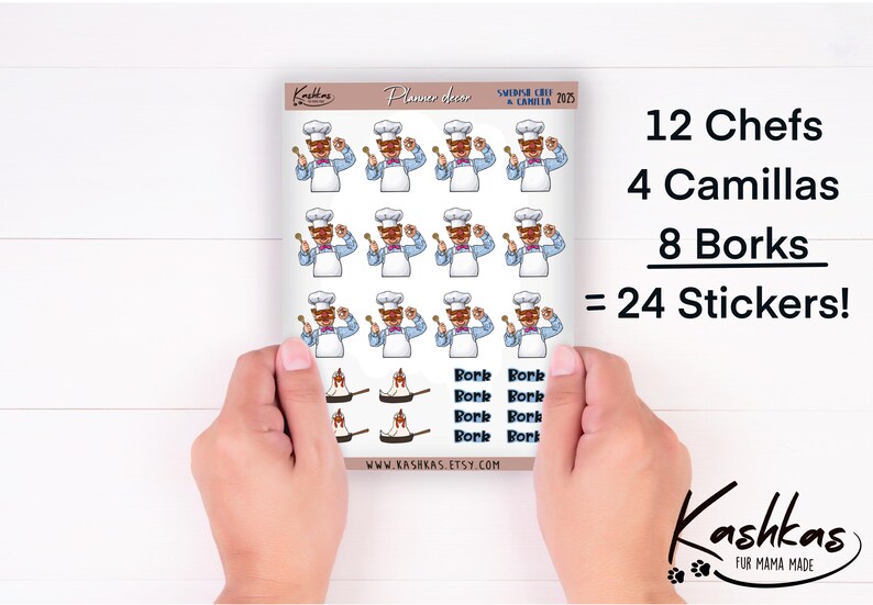 Swedish Chef Planner Stickers: Muppets Waterproof Vinyl Decals - Etsy