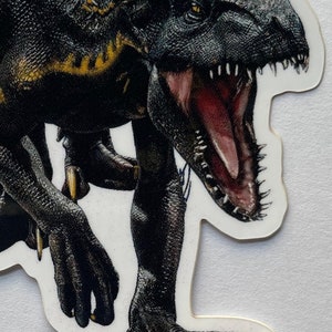 Indoraptor Sticker: Jurassic Park Dinosaur Decal, Waterproof Vinyl - Etsy