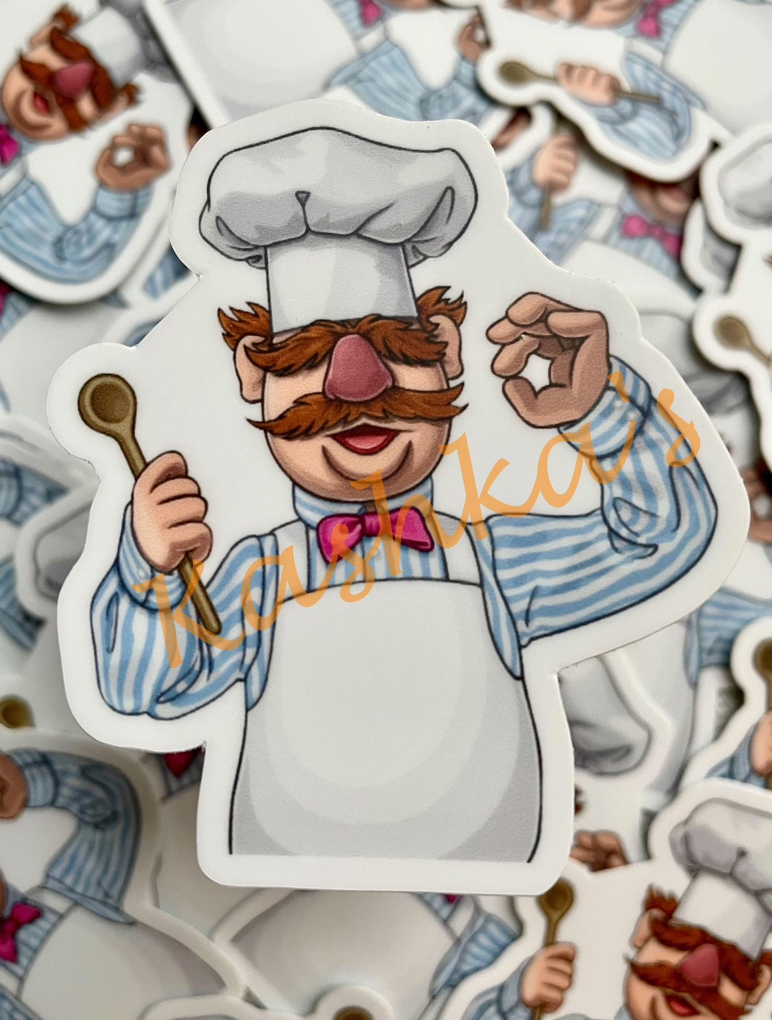 Swedish Chef Muppet Sticker: Waterproof Vinyl Decal - Etsy