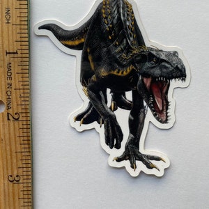 Indoraptor Sticker: Jurassic Park Dinosaur Decal, Waterproof Vinyl - Etsy