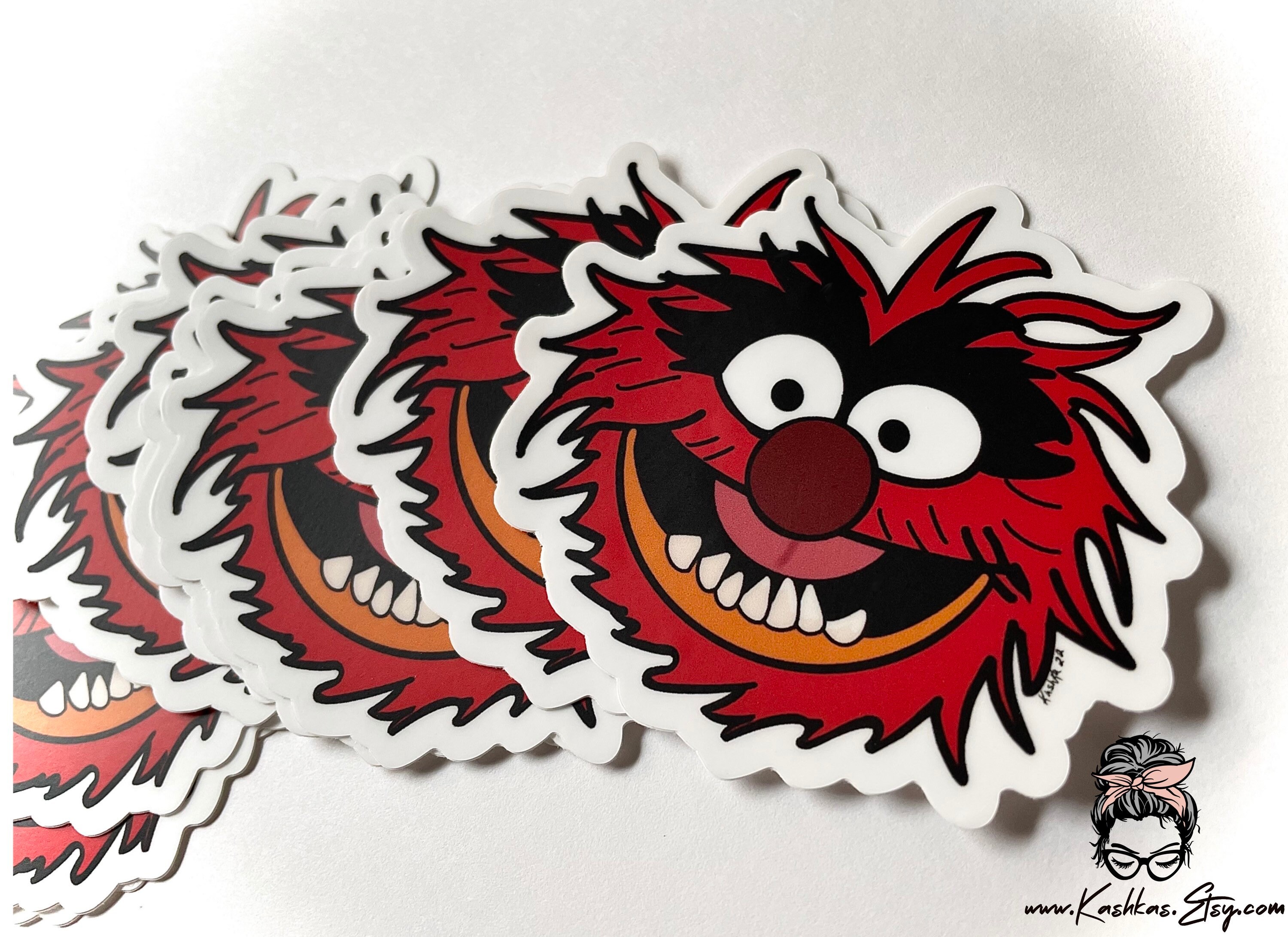 Animal Muppet Sticker: Waterproof Vinyl Decal - Etsy