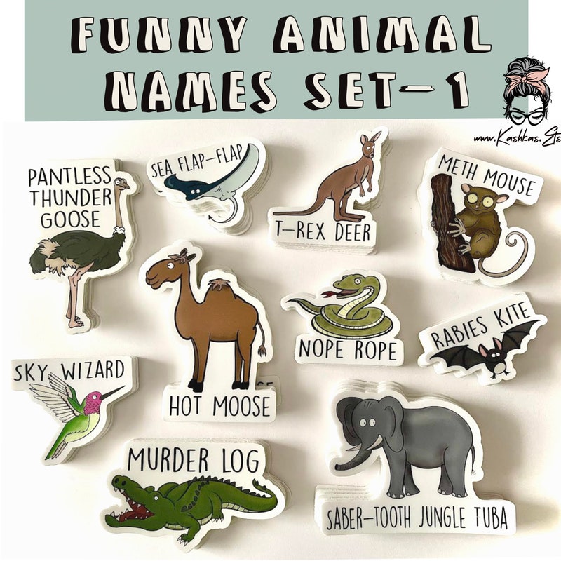Animal Stickers - Etsy
