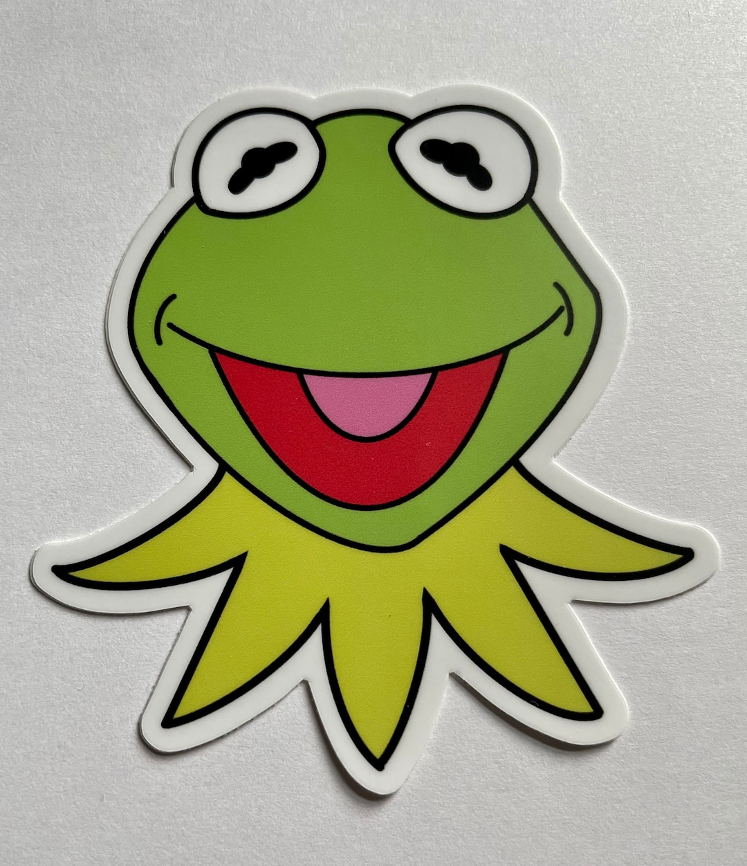 Kermit the Frog Inspired Vinyl Sticker, Kermit Muppet Sticker, Cartoon ...