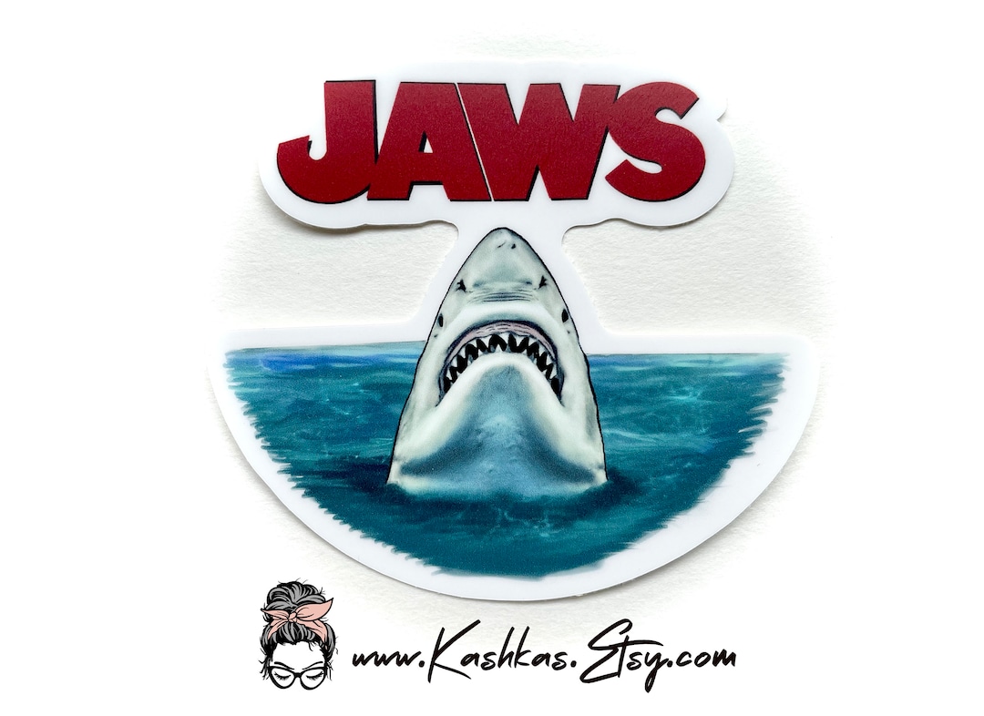 JAWS Movie Sticker: Waterproof Shark Vinyl Decal - Etsy