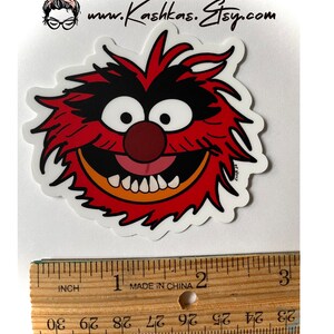 Animal Muppet Sticker: Waterproof Vinyl Decal - Etsy