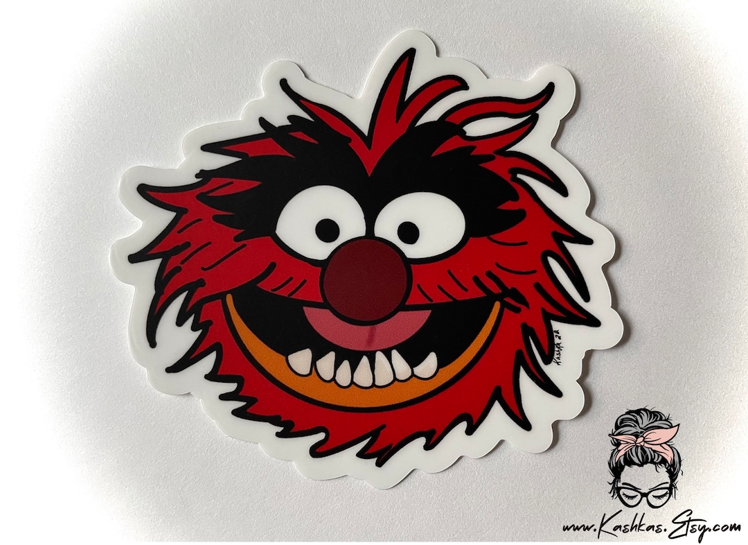 Animal Muppet Sticker: Waterproof Vinyl Decal - Etsy