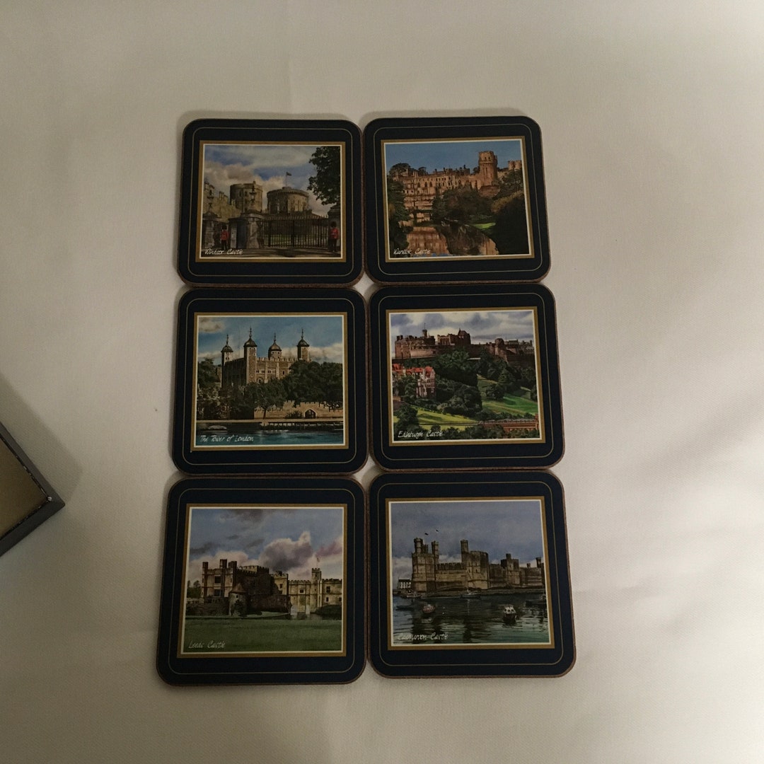 Pimpernel Coasters English Castle Windsor Castle Edinburgh Castle the ...