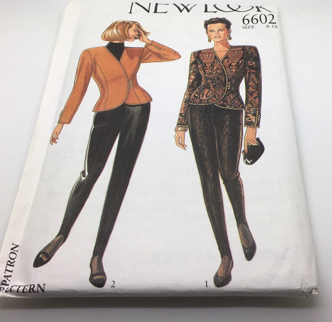New Look Sewing Pattern 6602 Misses Jacket and Stirrup Pants Princess ...