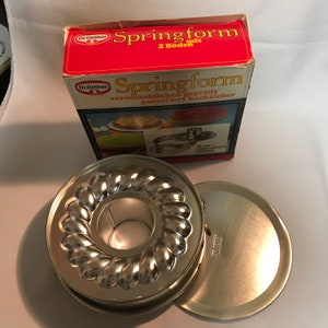 Vintage Dr Oetker Springform Baking Tins 2 Bottoms Cheese Cake Pan ...