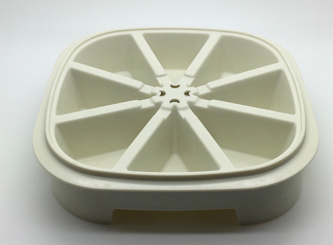 Vintage Tupperware Mini Ice Wedges Tray 1468 Fits Ice Wedge Bucket 1467 ...