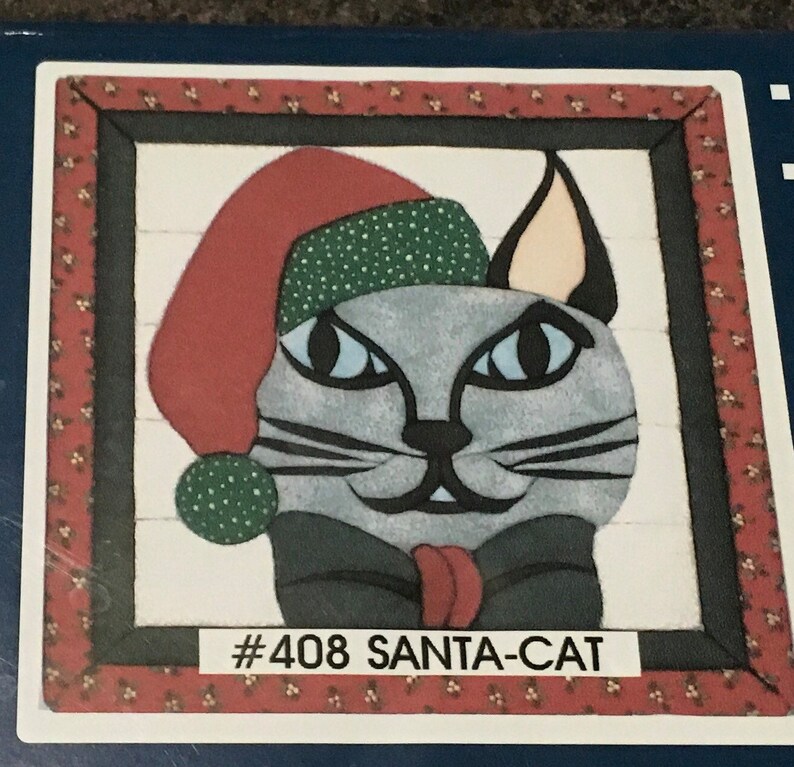 Quilt Magic No Sew Wall Hanging Kit Santa Cat 408 Fun and - Etsy