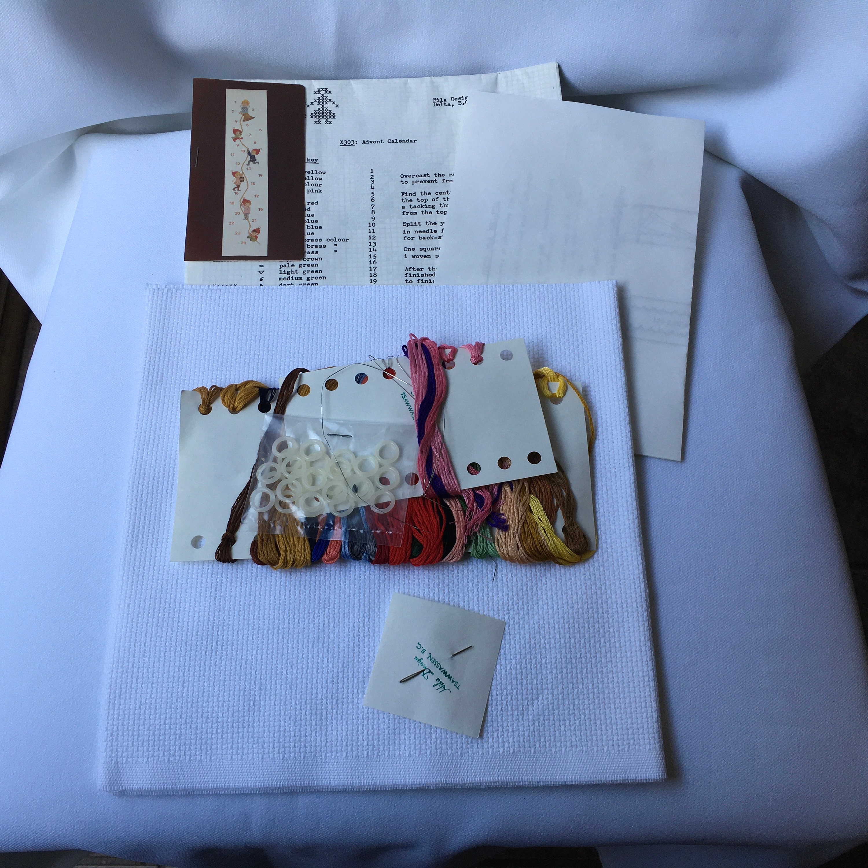 Hila Designs X303 Advent Calendar Cross Stitch Kit Bell Pull | Etsy