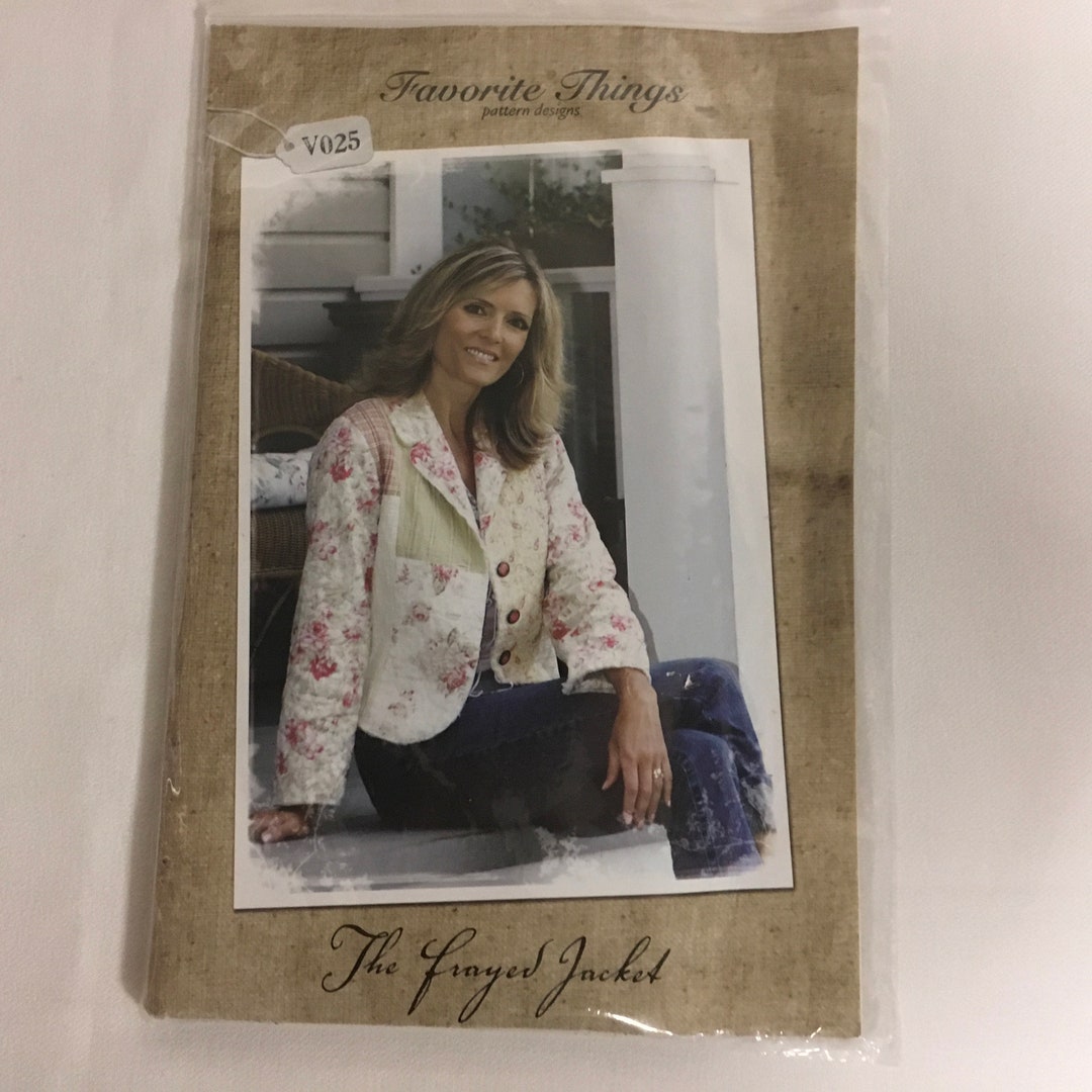 Favorite Things Sewing Pattern Designs V025 the Frayed Jacket Short ...